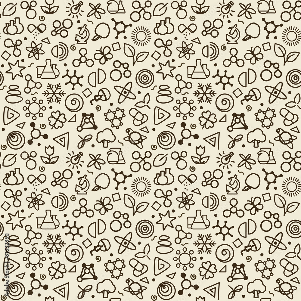 Seamless texture - science Stock Vector | Adobe Stock