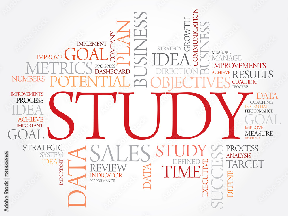 Study word cloud, business concept Stock Vector | Adobe Stock