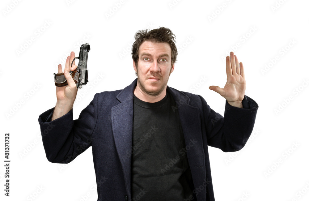 Surrendering Man Stock Photo | Adobe Stock