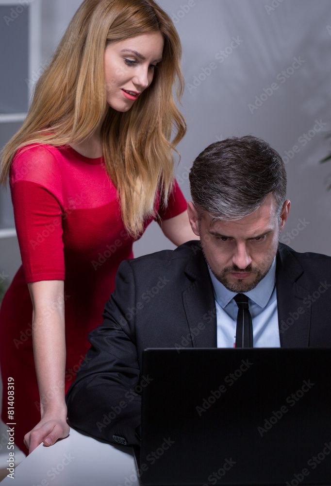 Secretary and boss Stock Photo | Adobe Stock