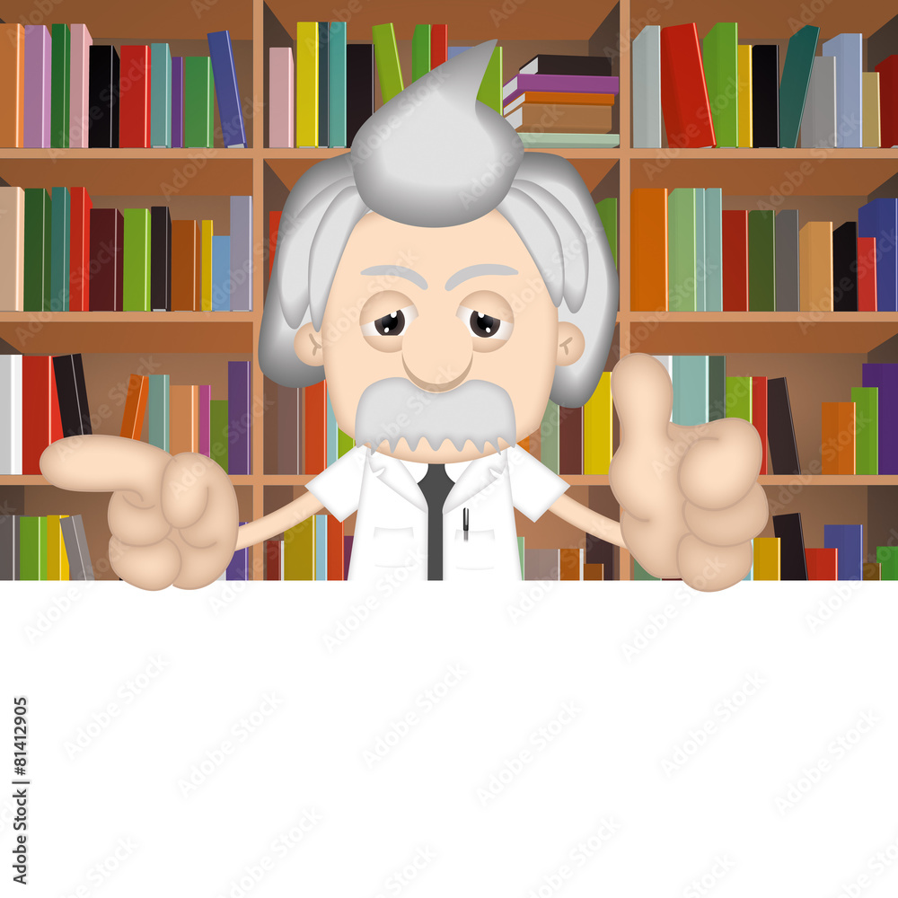 Albert Einstein Funny Cartoon Comic Illustration Professor Stock ...