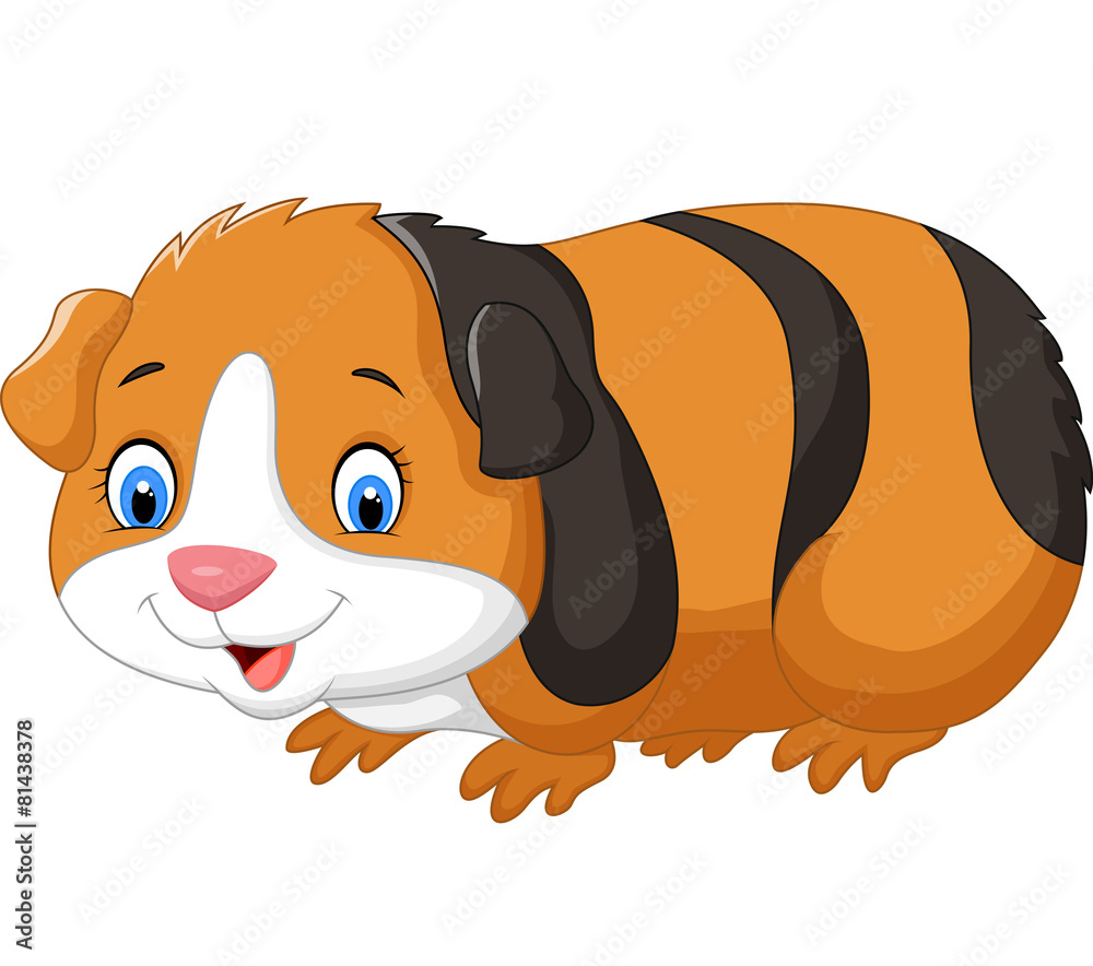 Vettoriale Stock Cartoon cute guinea pig | Adobe Stock