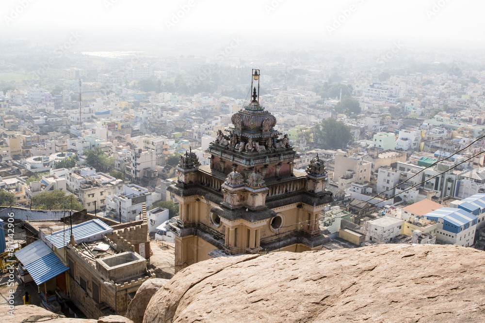 The Rock Fort Temple, Uchi Pilayaar Kovil, in Trichy (Tiruchirappalli ...