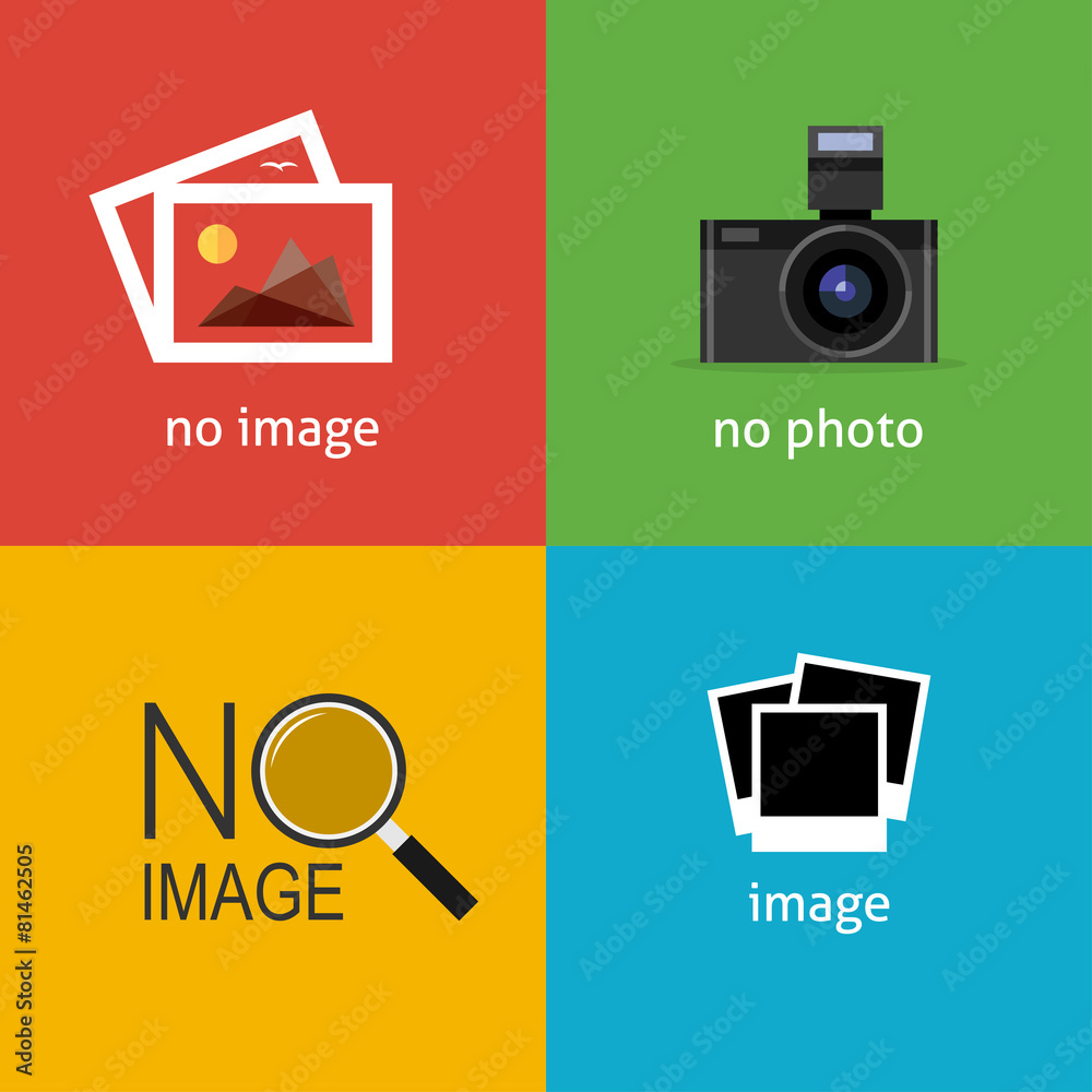 No image signs for web page. Stock Vector | Adobe Stock