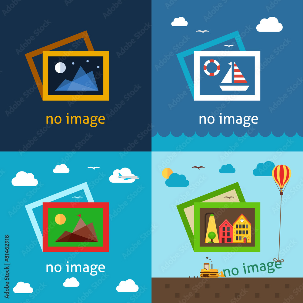 No image creative vector illustrations Stock Vector | Adobe Stock