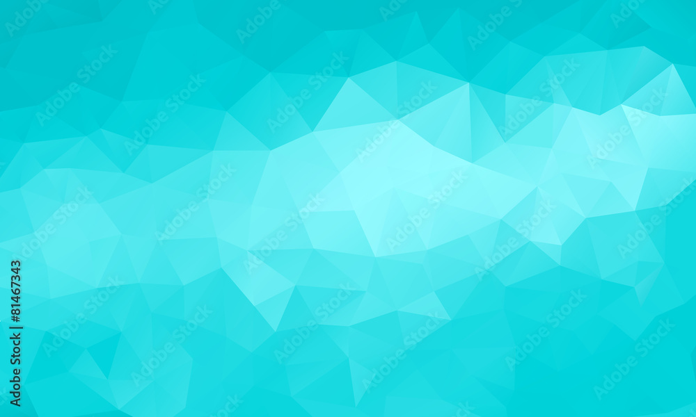 polygon cyan background Stock Vector | Adobe Stock
