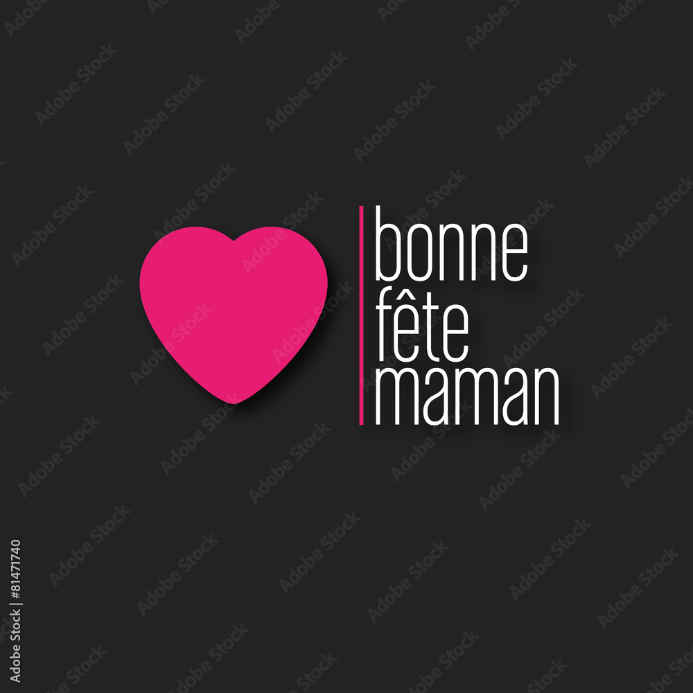 bonne fête maman Stock Vector | Adobe Stock