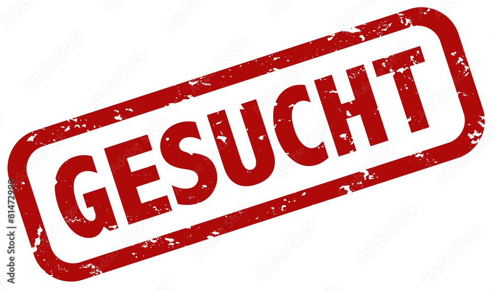 Gesucht Stempel rot Stock-Vektorgrafik | Adobe Stock