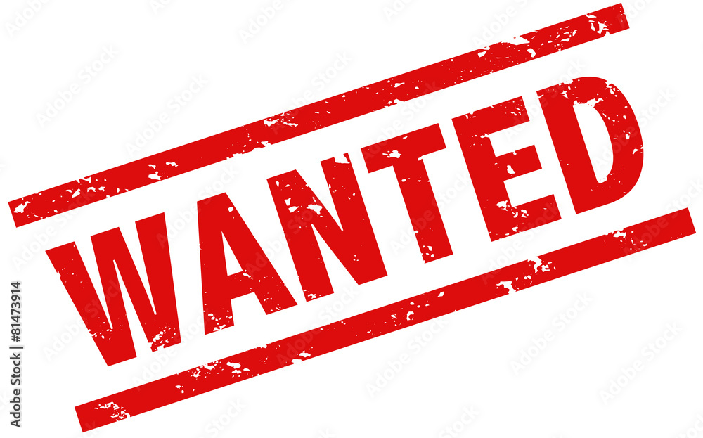 Wanted stempel rot Stock-Vektorgrafik | Adobe Stock