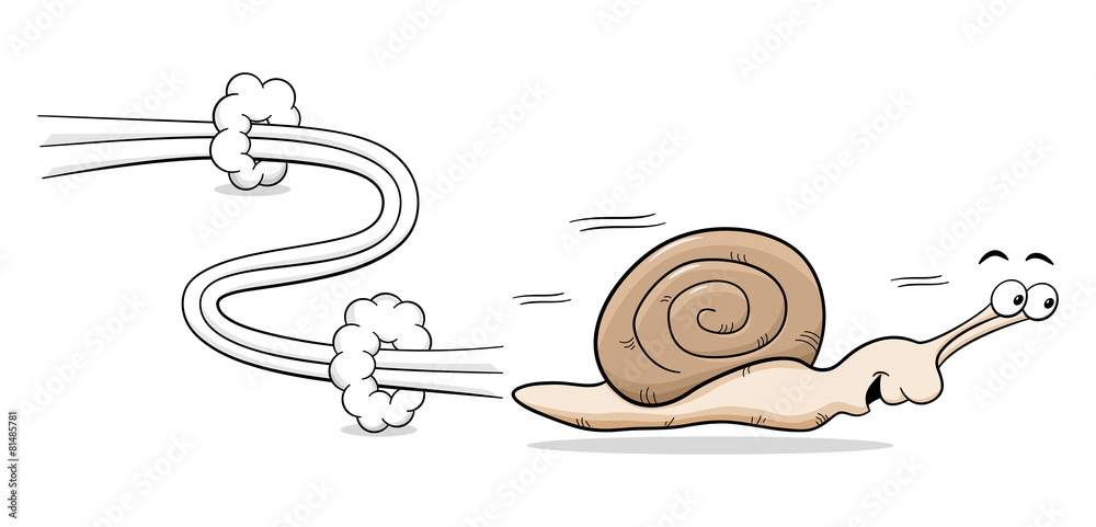 schnelle Schnecke Stock Vector | Adobe Stock