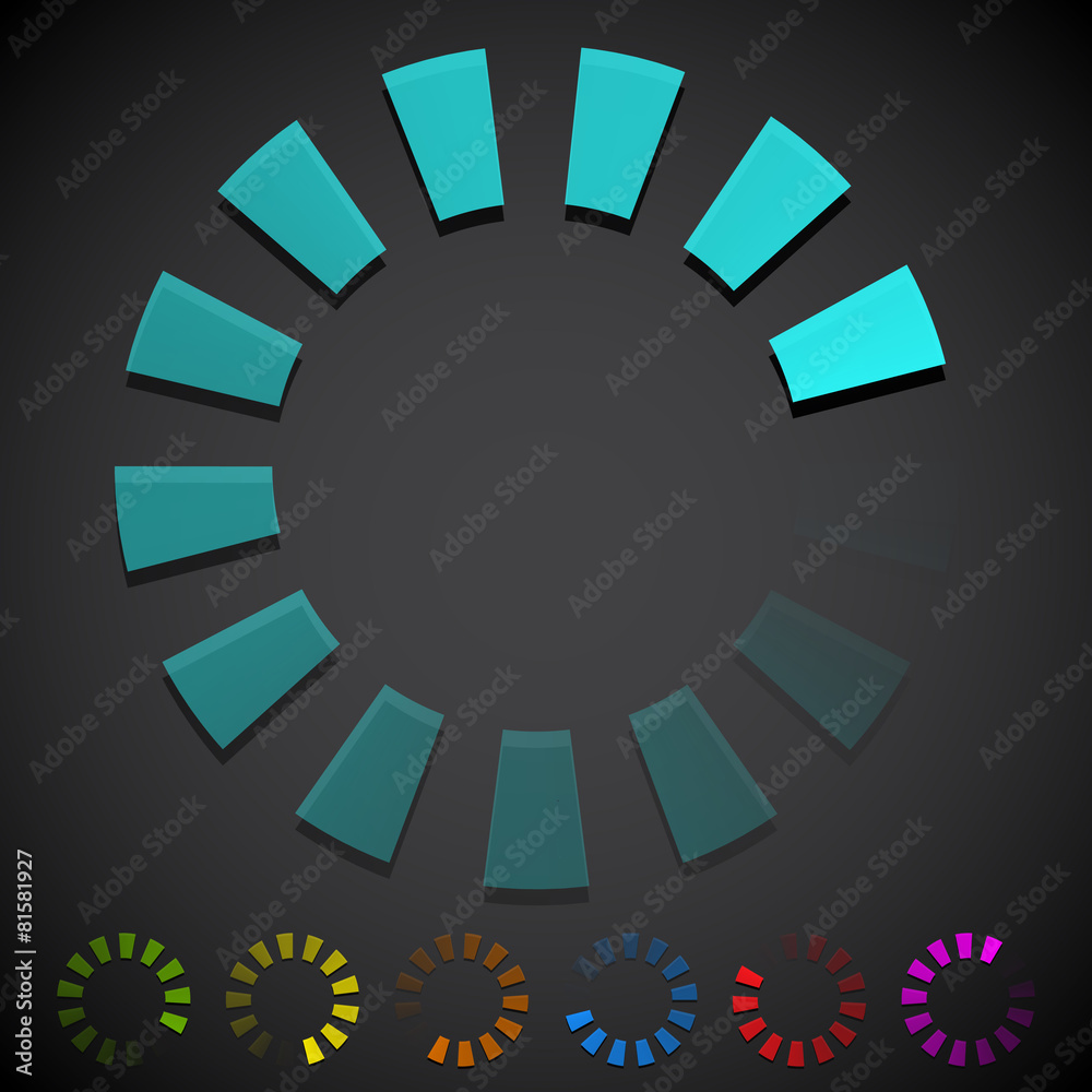 Round preloader, buffer shape, circular progress indicator Stock Vector ... Round preloader, buffer shape, circular progress indicator Stock Vector ...