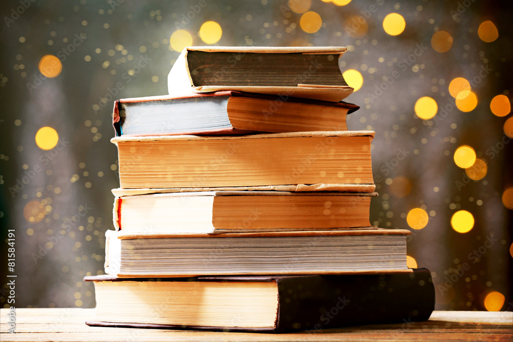 Books on lights background Stock Photo | Adobe Stock