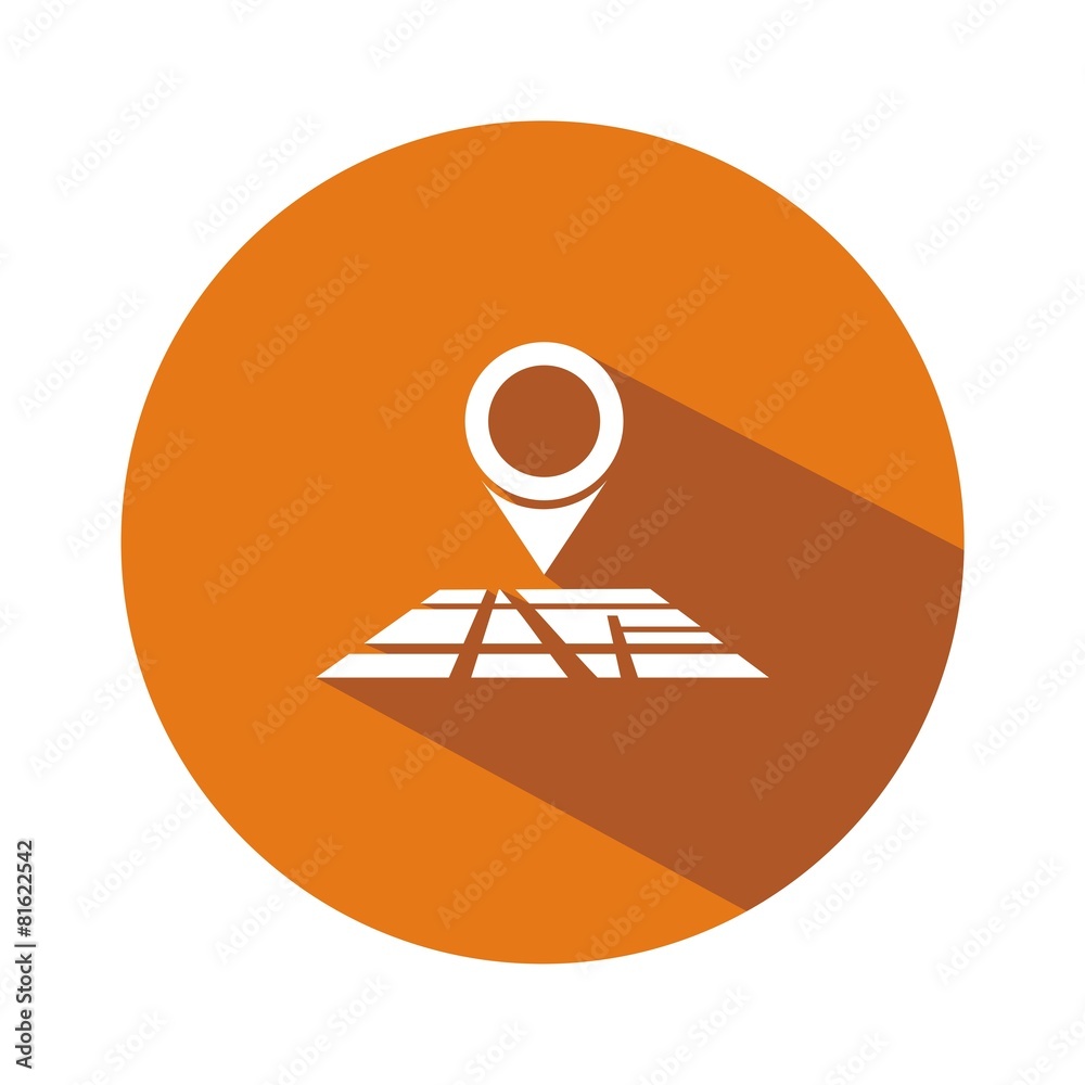 Icono mapa ubicación naranja botón sombra Stock Vector | Adobe Stock Icono mapa ubicación naranja botón sombra Stock Vector | Adobe Stock