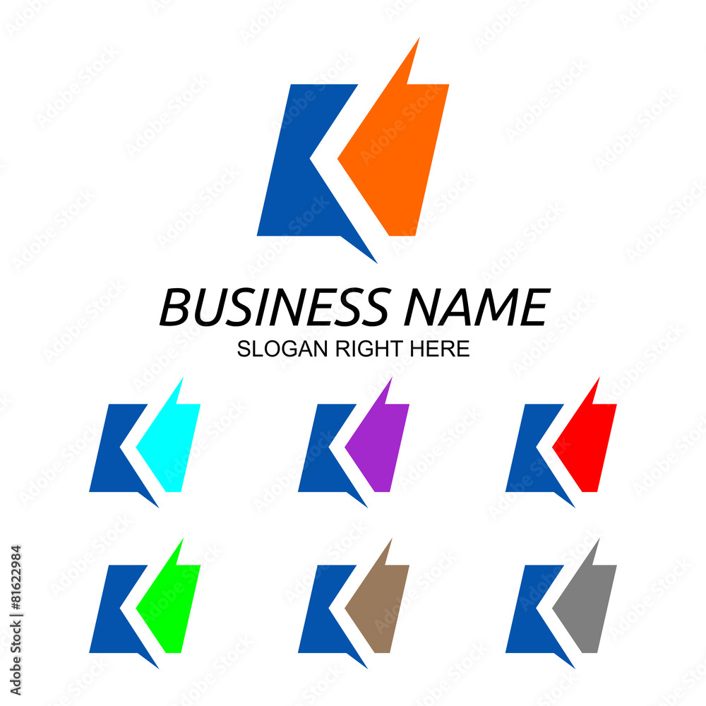 K Abstract logo Stock Vector | Adobe Stock