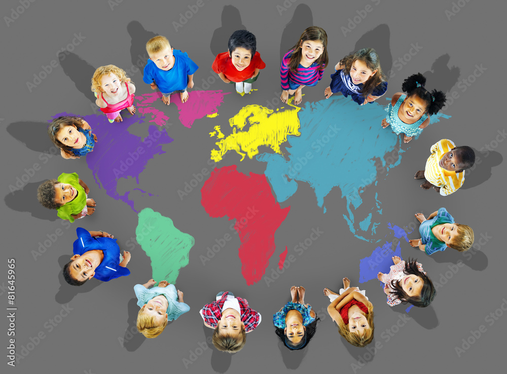 World Map Global International Globalisation Concept Stock Photo ...