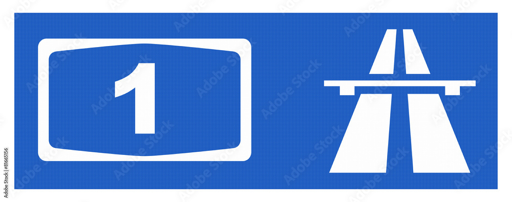 A1-Symbol mit Reflektierung Stock-Foto | Adobe Stock