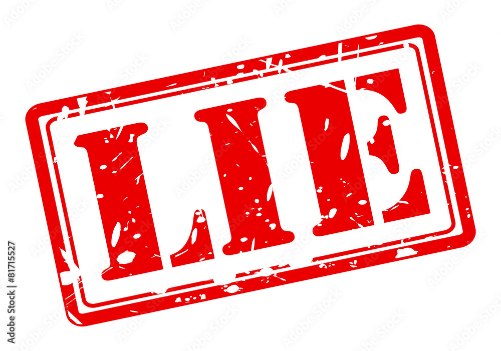 LIE red stamp text Stock Vector | Adobe Stock