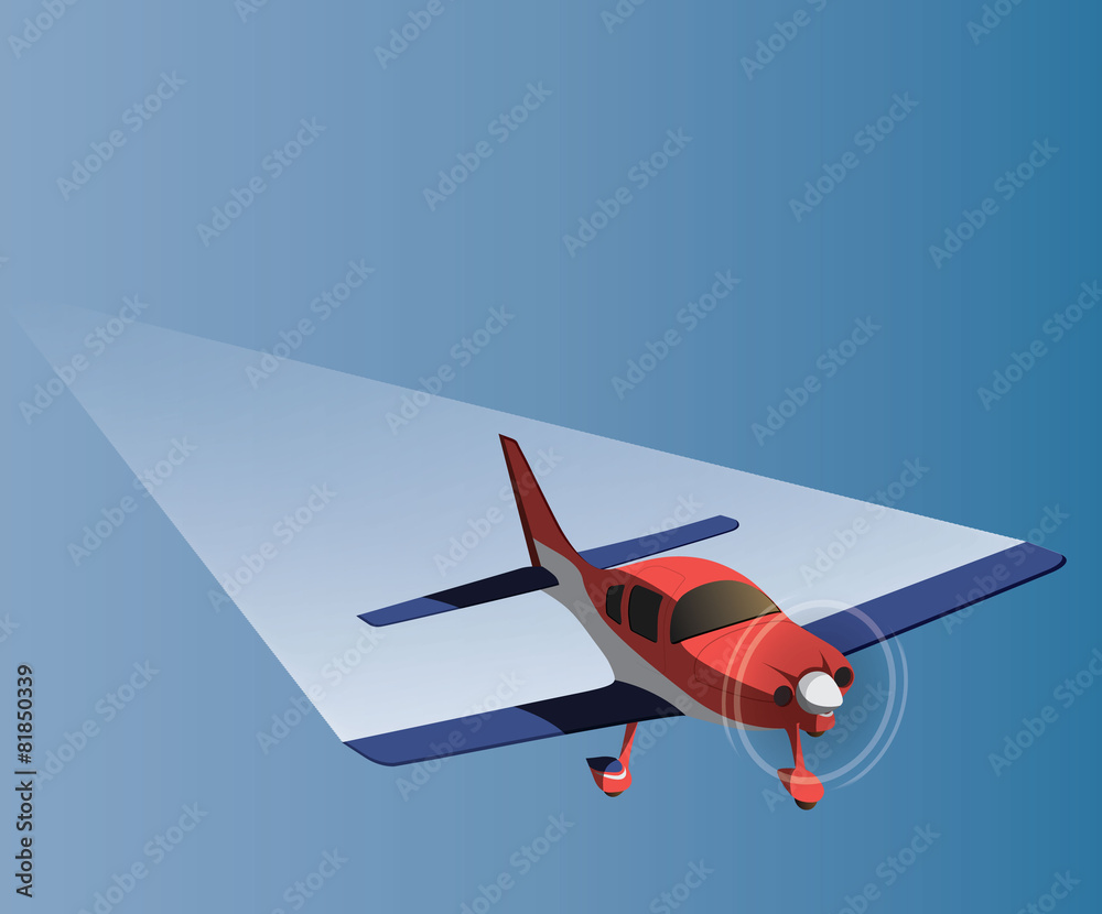 Light airplane Stock Vector | Adobe Stock