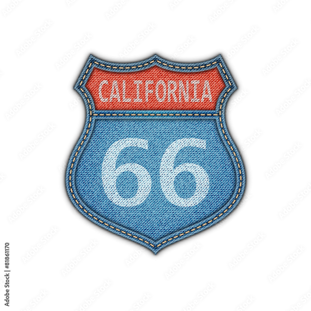 Route 66 Road Sign Stock Vector | Adobe Stock