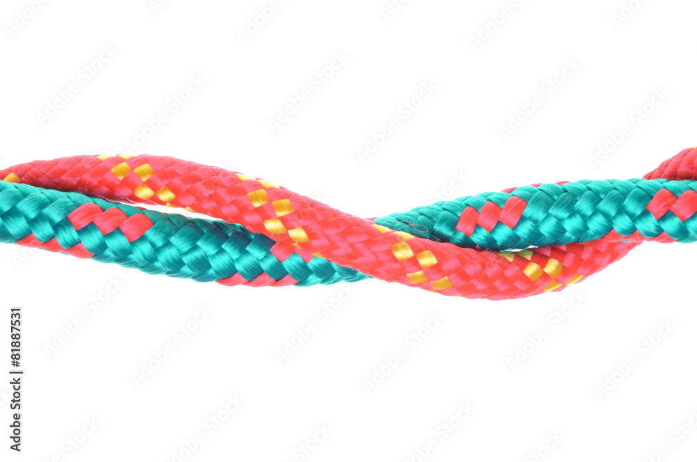 Ropes isolated on a white background Stock Photo | Adobe Stock