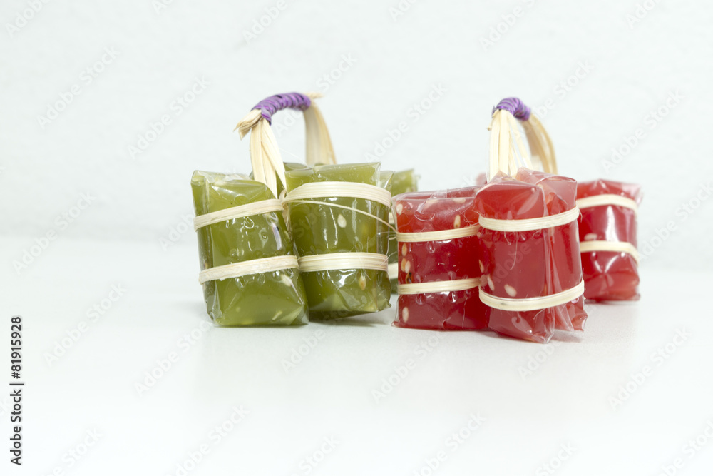 Thailand dessert called "Kalamae". Stock Photo | Adobe Stock