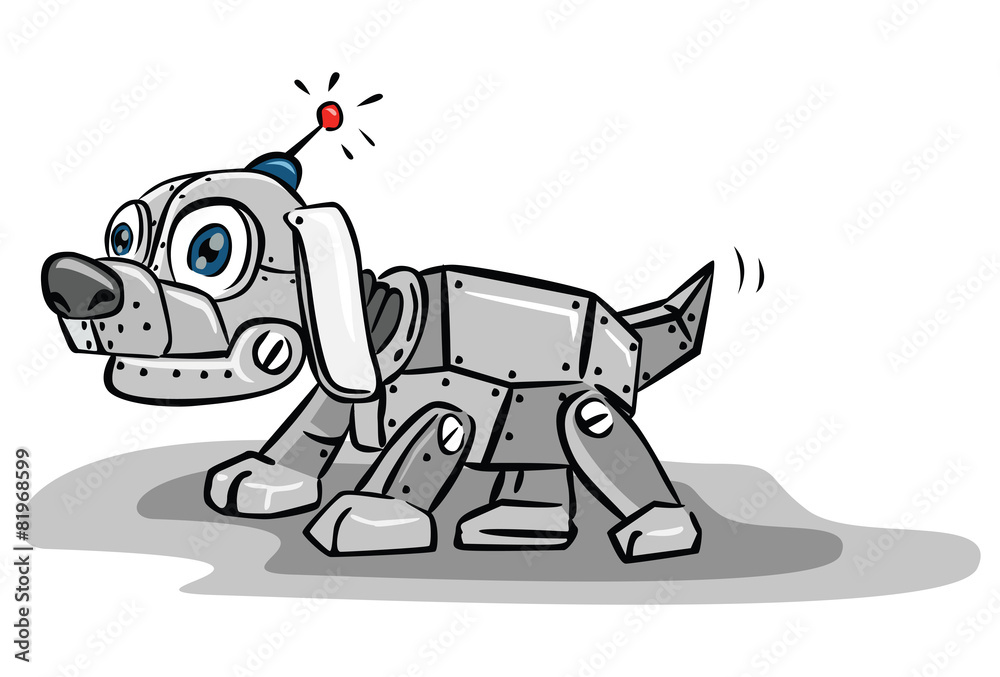 Robot Dog Stock Vector | Adobe Stock