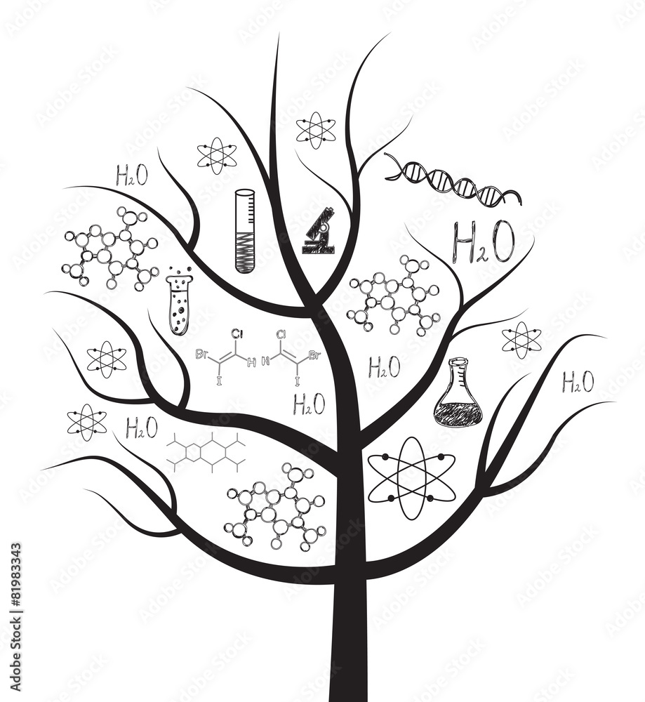 Vecteur Stock Chemical tree | Adobe Stock