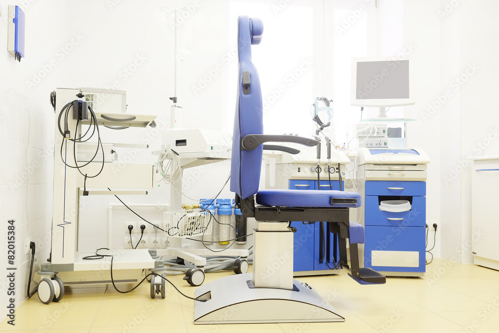 Interior of ENT consulting room Stock Photo | Adobe Stock