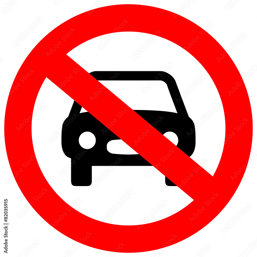 No car sign Stock Vector | Adobe Stock