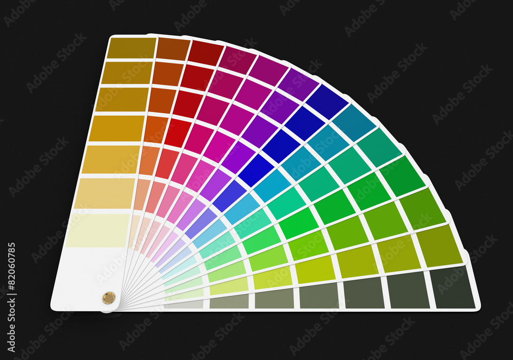 Pantone color palette guide (clipping path included) Stock Illustration ...