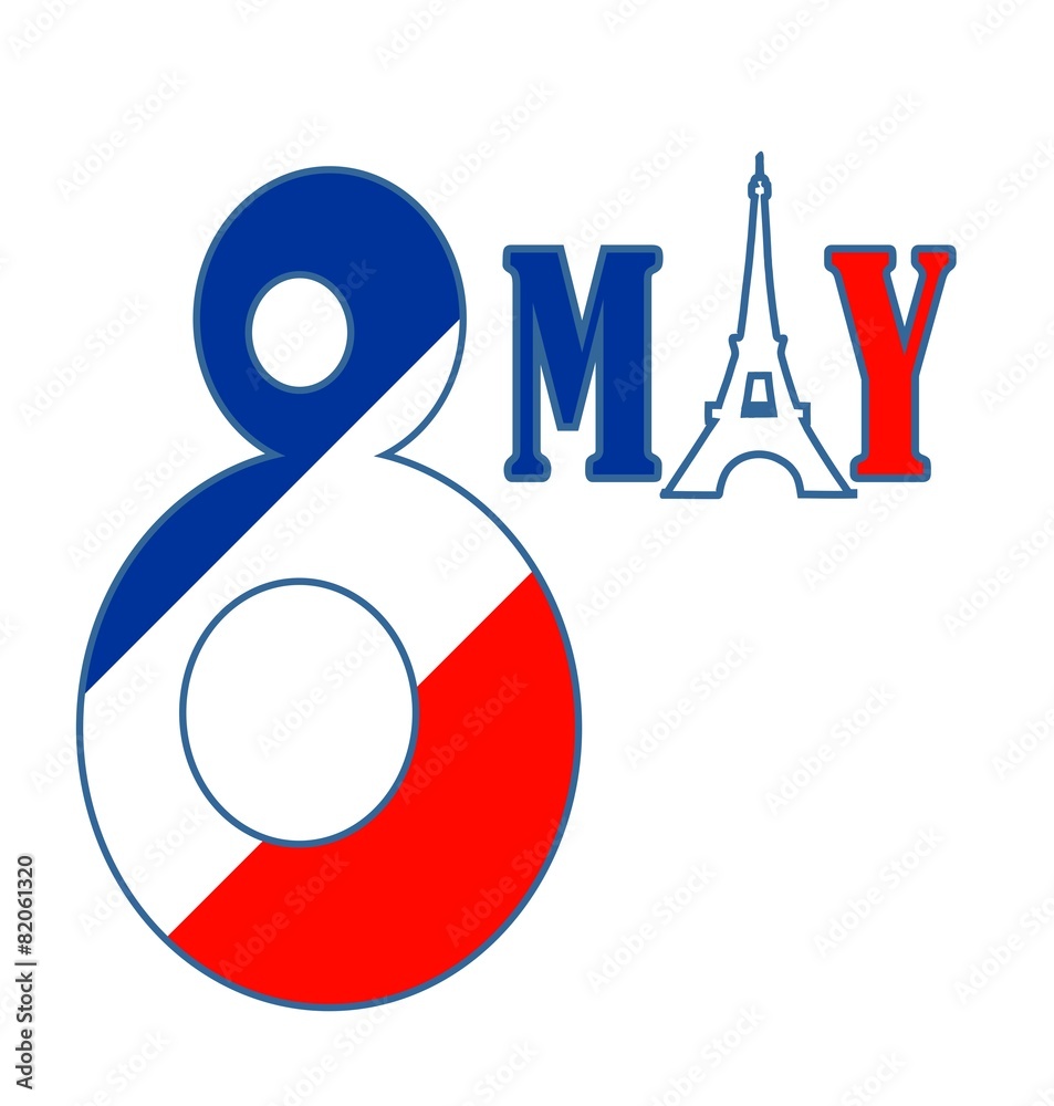 image for celebrate 8 may victory day in world war Stock ベクター | Adobe Stock