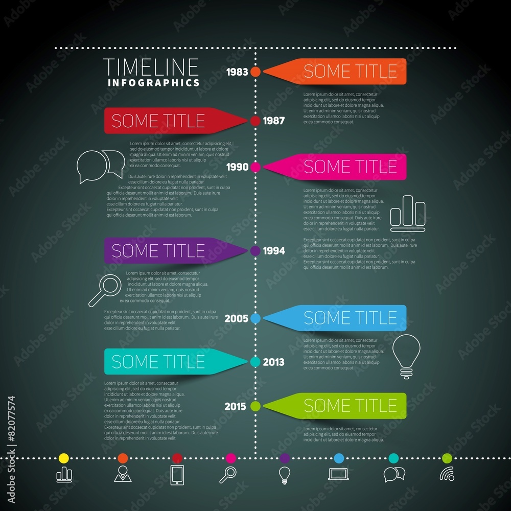 timeline infographics Stock Vector | Adobe Stock