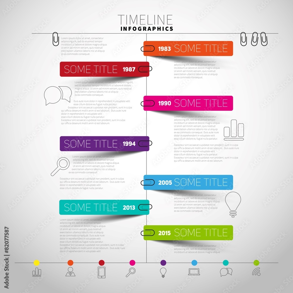 timeline infographics Stock Vector | Adobe Stock