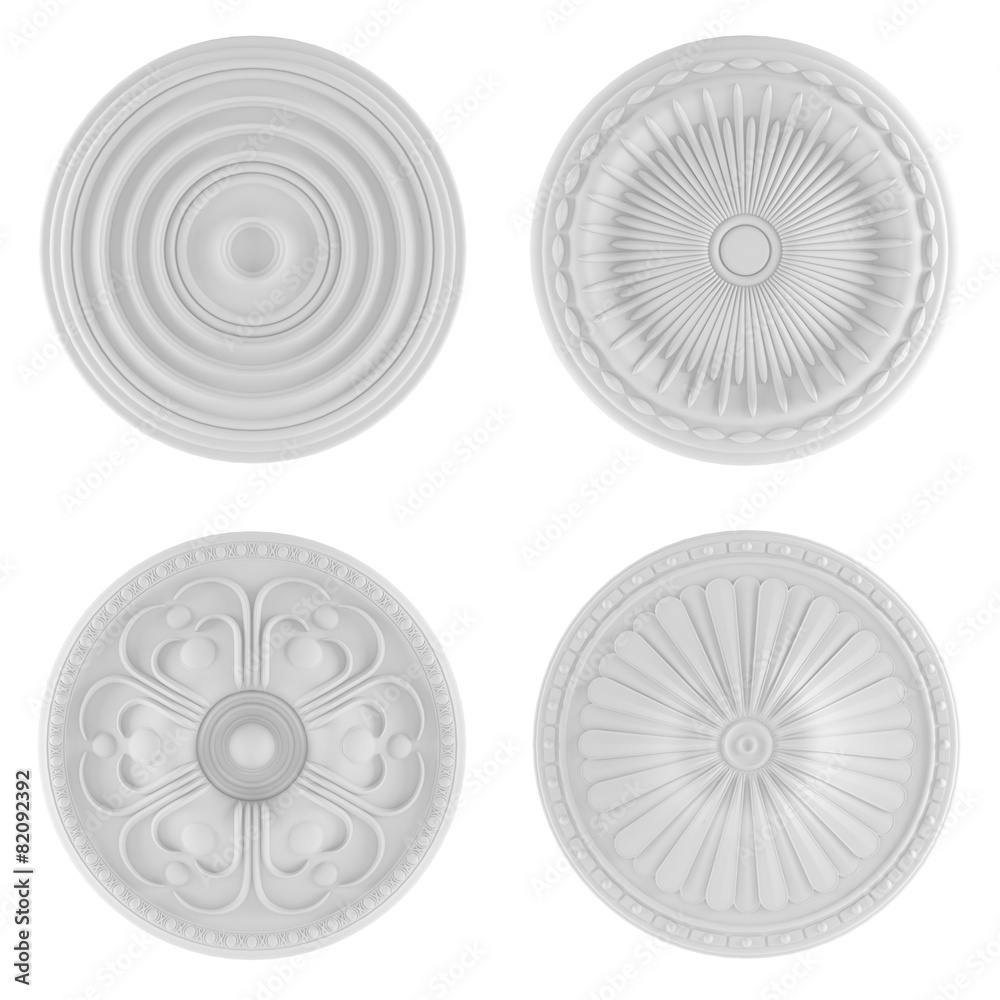 Classical architecture elements. Ceiling plates Stock Illustration ...