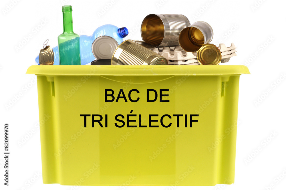 Bac de tri sélectif Stock Photo | Adobe Stock