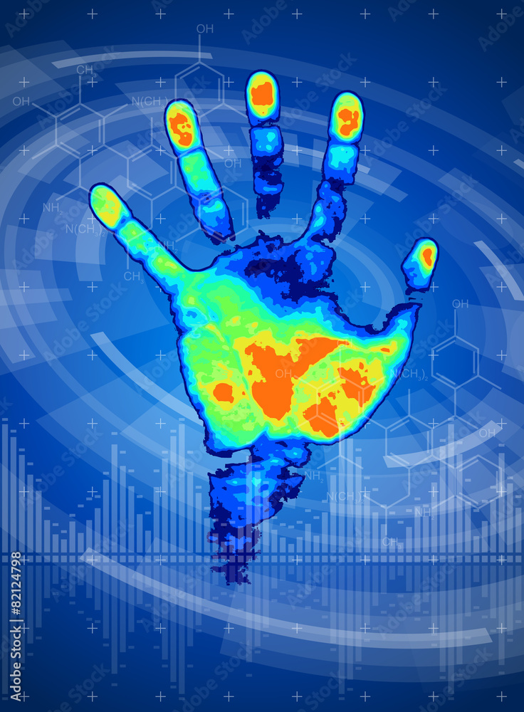 Hand Print Vector Free Download