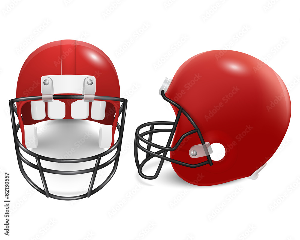 Football Helmet Back View