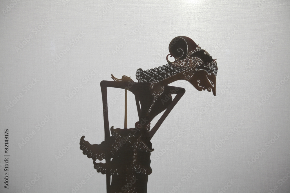 Traditional Indonesian shadow puppet theatre wayang kulit Stock Photo ...