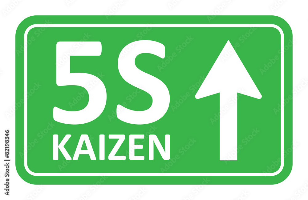 5S kaizen green signal vector Stock Vector | Adobe Stock