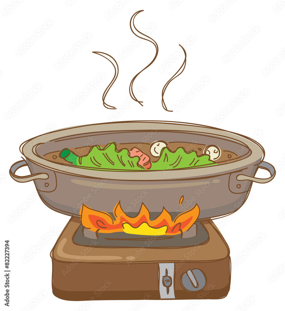 shabu shabu icon isolated in white background Stock Vector | Adobe Stock