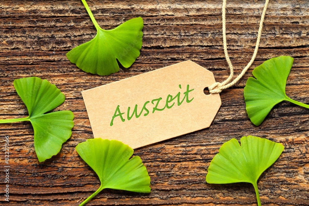 schild: auszeit Stock Photo | Adobe Stock