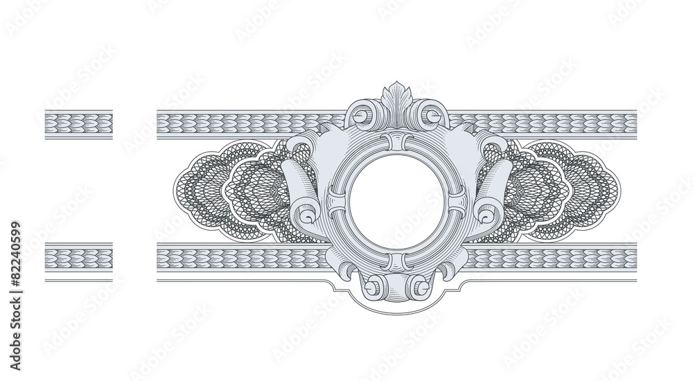 Border Frame Engraving vector Stock Vector | Adobe Stock