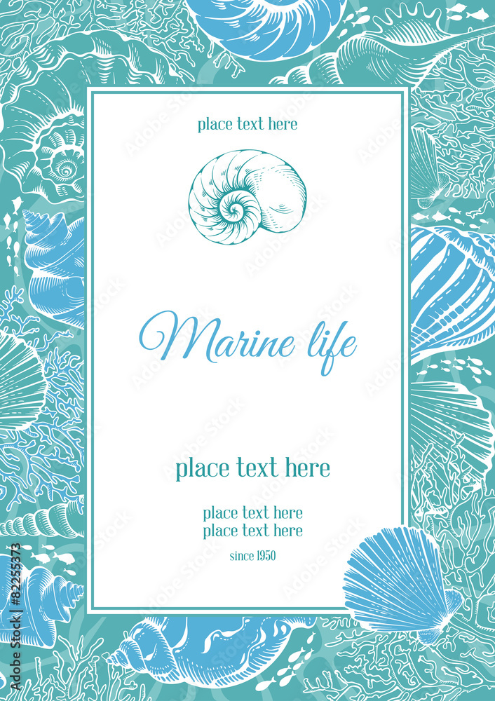 Sea theme Stock Vector | Adobe Stock