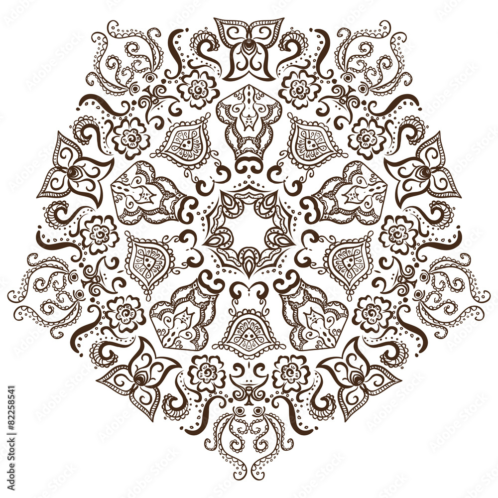 circular pattern of indian Stock Vector | Adobe Stock