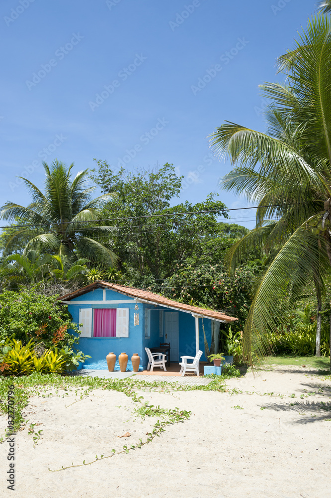 Colorful Brazilian Beach Shack Stock Photo | Adobe Stock