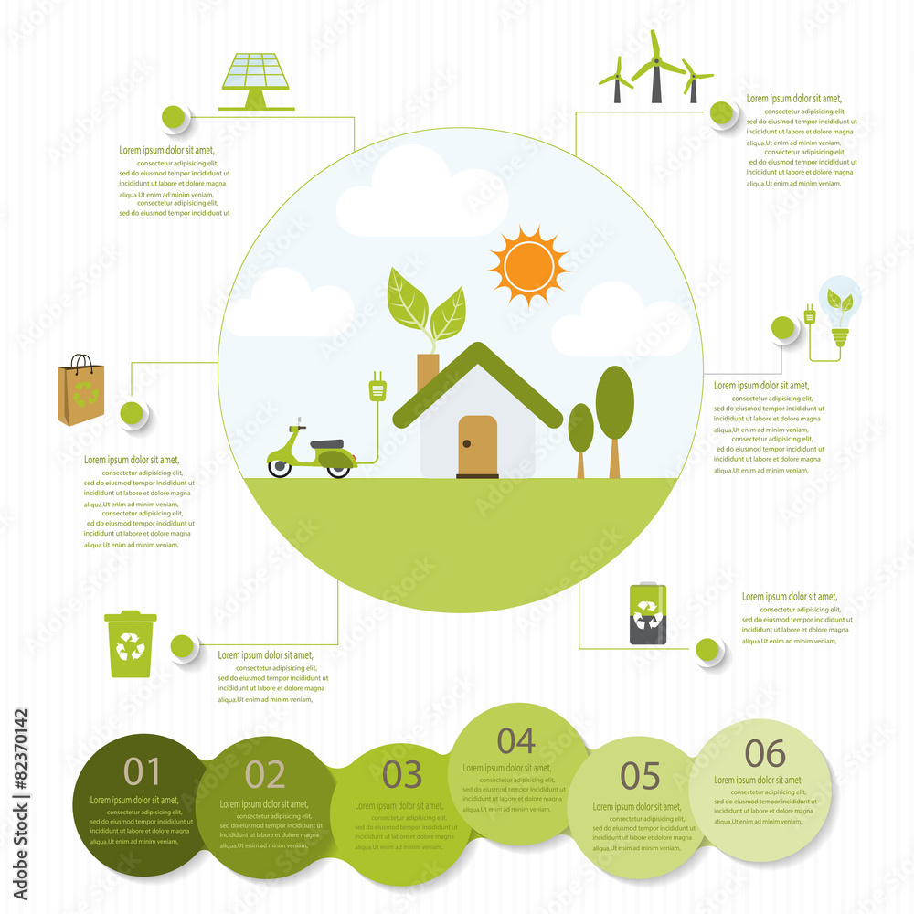 ecological infographics Stock Vector | Adobe Stock