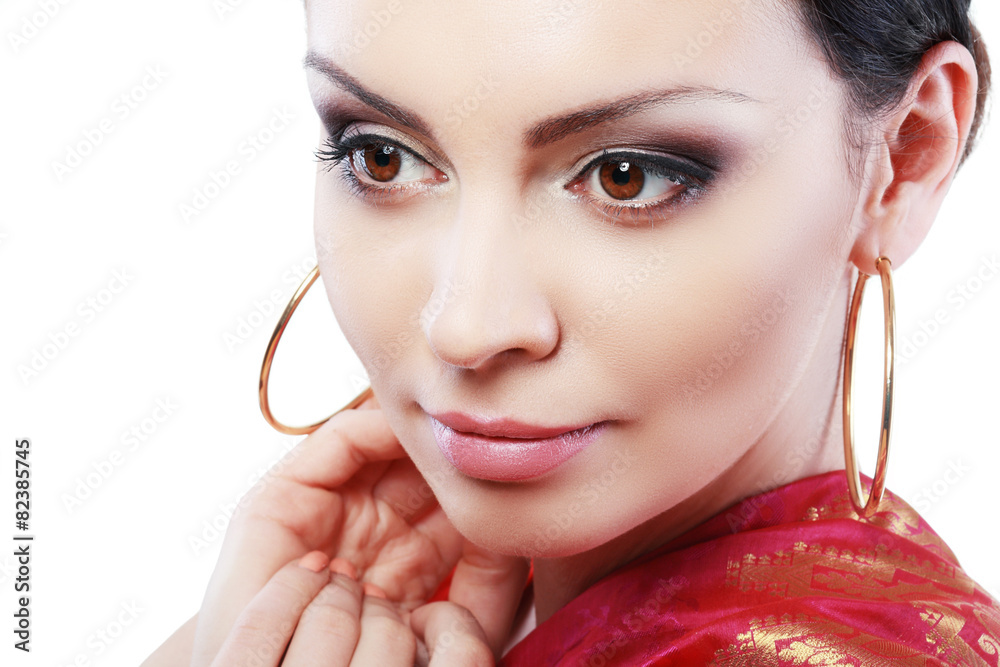 indian woman face Stock Photo | Adobe Stock