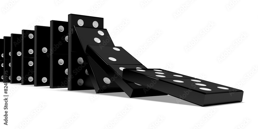 White Dominoes Falling