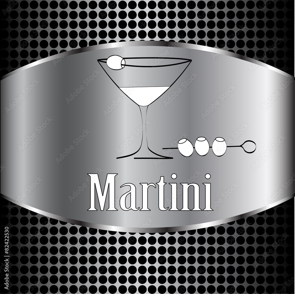 Martini glass design menu background. Vector Stock Vector | Adobe Stock