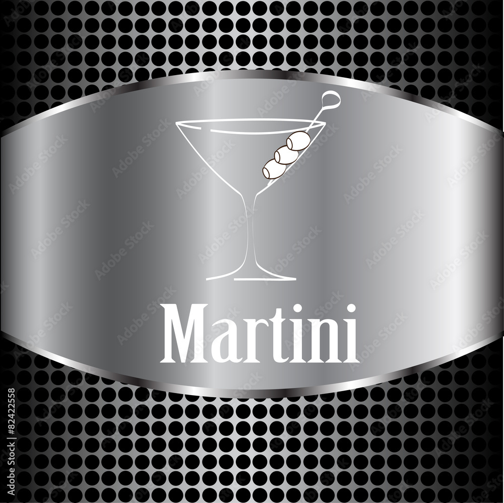 Martini glass design menu background. Vector Stock Vector | Adobe Stock